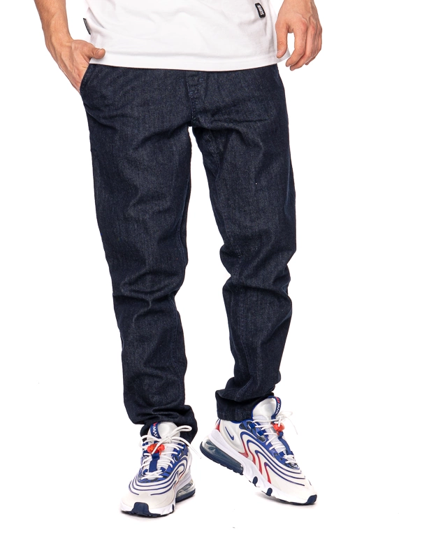 Spodnie Jeans Ssg Stretch Straight Guma Ciemnoniebieskie | Sklep ...